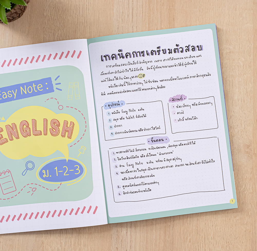 Easy Note English ม.ต้น มั่นใจเต็ม 100 -- SERAZU ร้านหนังสือออนไลน์