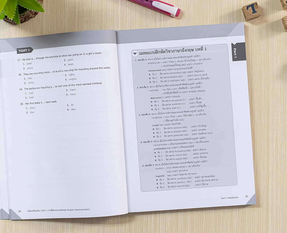 เตรียมพร้อมสอบ TGAT 1 การสื่อสารภาษาอังกฤษ (English Communication) -- SERAZU ร้านหนังสือออนไลน์