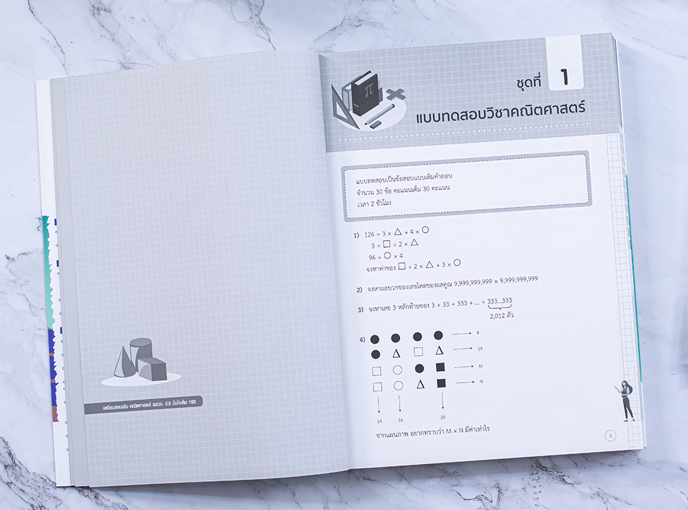 เตรียมสอบเข้ม คณิตศาสตร์ สสวท. ป.6 มั่นใจเต็ม 100 -- SERAZU ร้านหนังสือออนไลน์